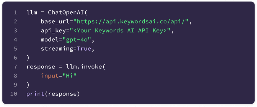 LLM logging with LangChain